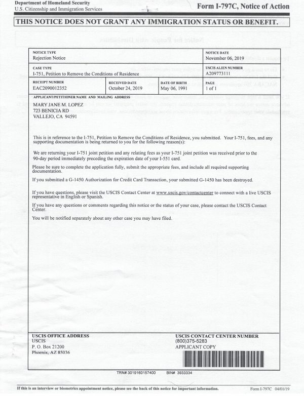 I-751ReceiptNotice04052020 * I fill life